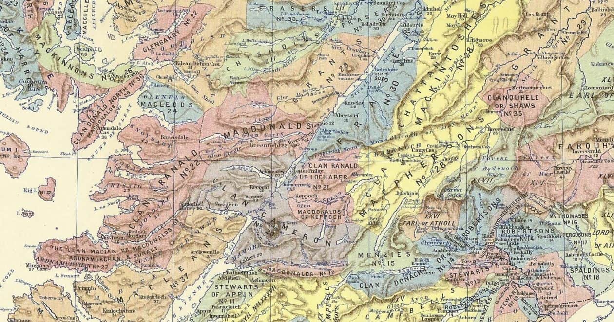 The Clan Map • Celtic3d