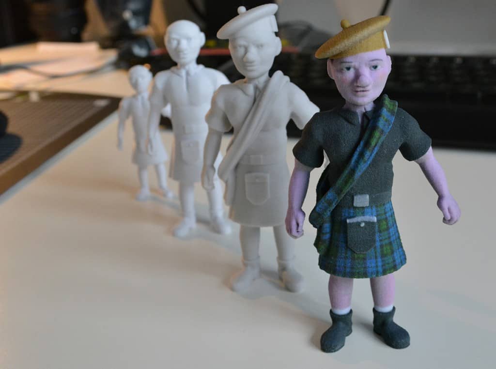 3d print in colour, the evolution of Sandy