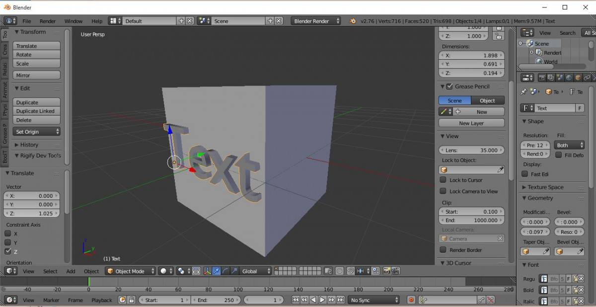 Adding Text To 3d Objects In Blender Celtic3d