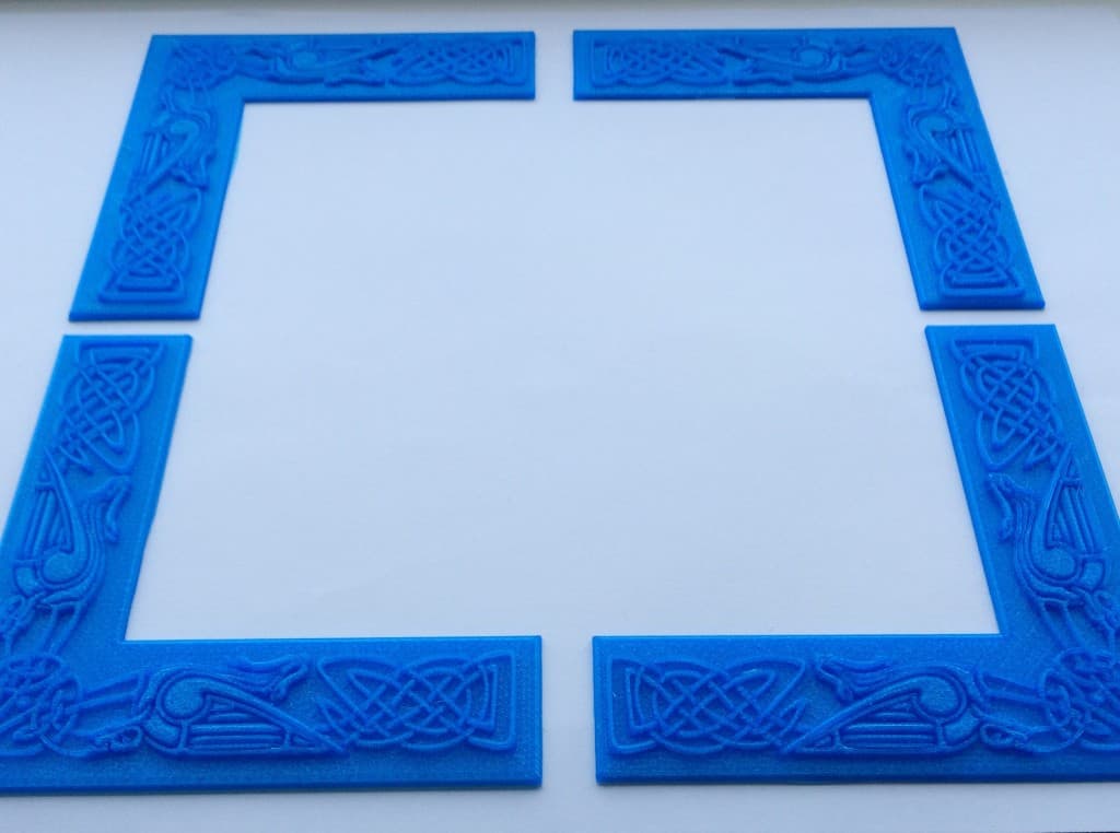 Celtic knot-work corner panel - Print-it-yourself • Celtic3d