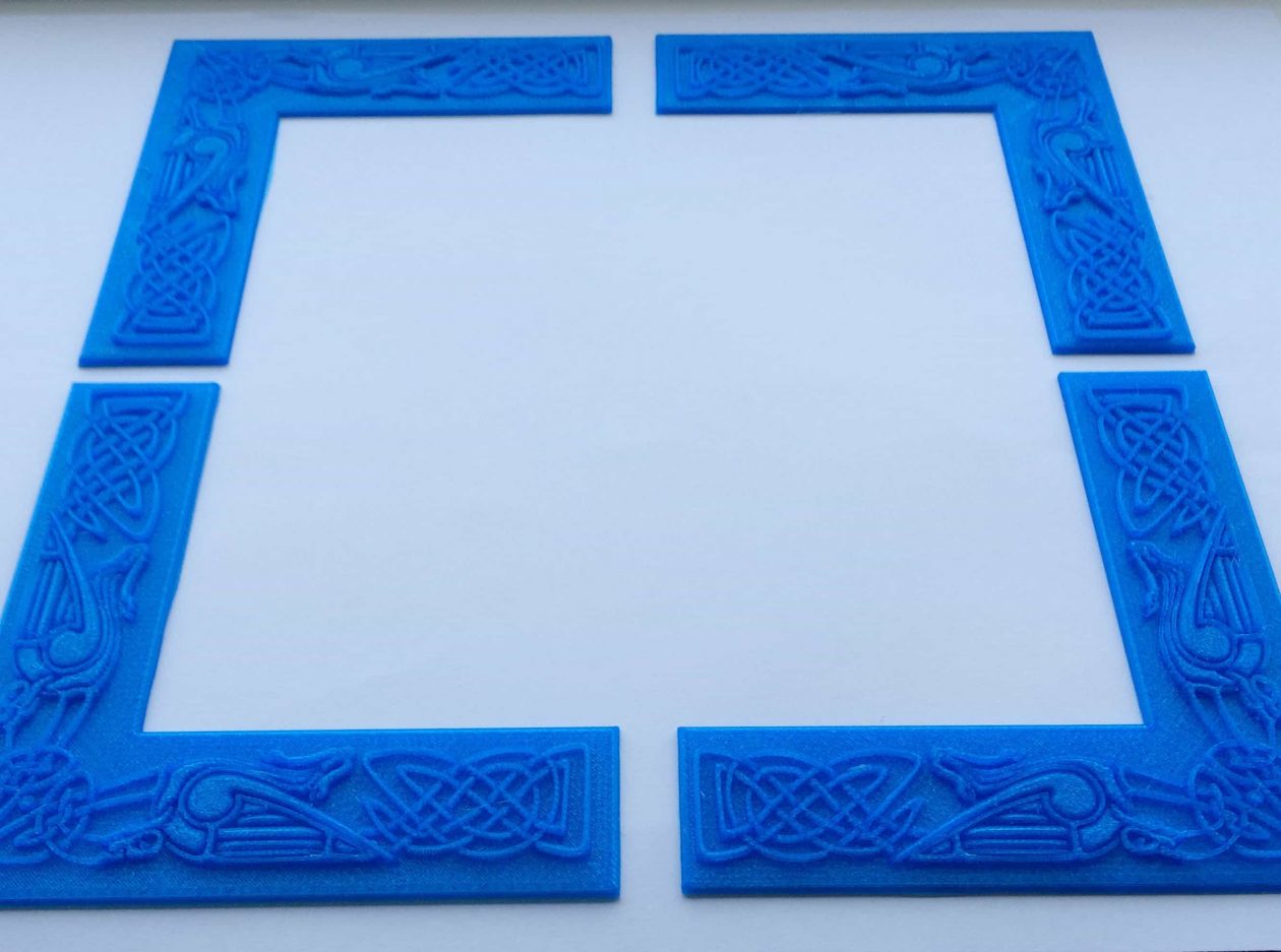 Celtic knot-work corner panel - Print-it-yourself • Celtic3d