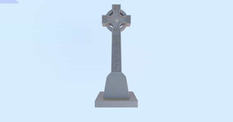 Celtic Cross - 3d Model file in STL Format • Celtic3d