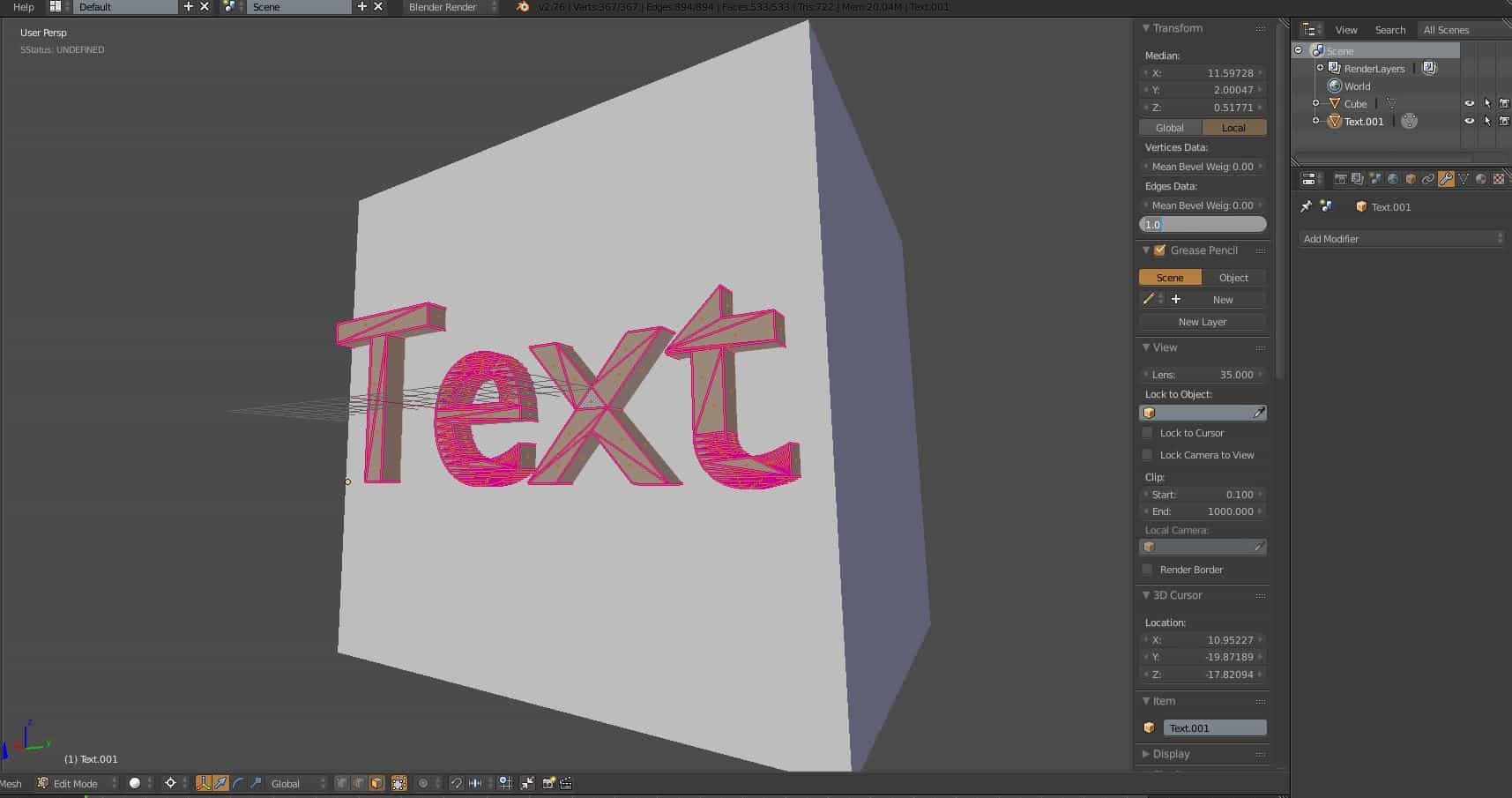 5 tips: Blender 3d printing text • Celtic3d