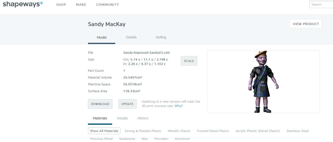 Shapeways - texture issues with Full Color Sandstone • Celtic3d