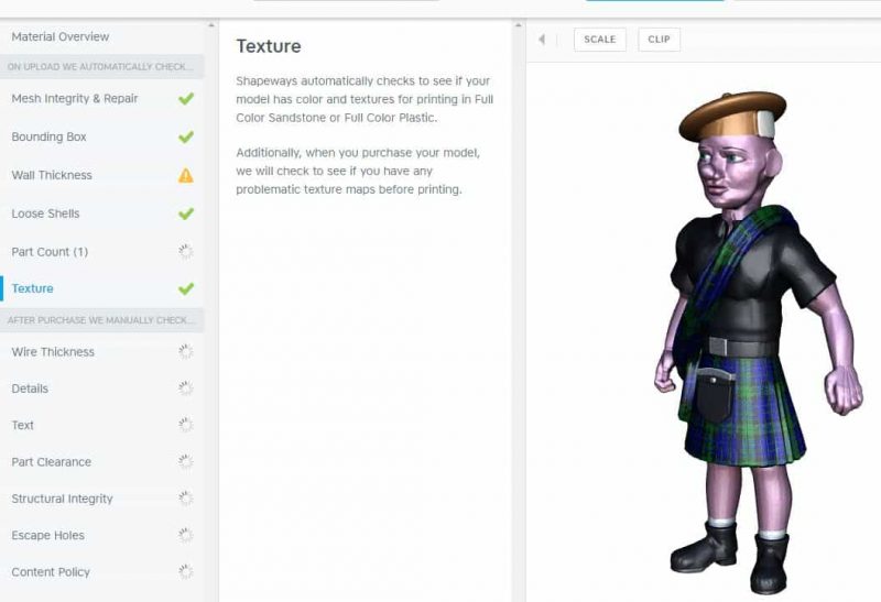 Shapeways - texture issues with Full Color Sandstone • Celtic3d
