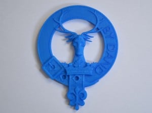 Clan Gordon Crest 3d model file • Celtic3d