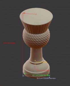 Print-It-Yourself: Thistle flag pole finial • Celtic3d