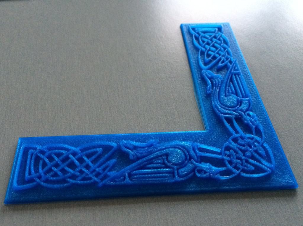 Celtic knot-work corner panel - Print-it-yourself • Celtic3d