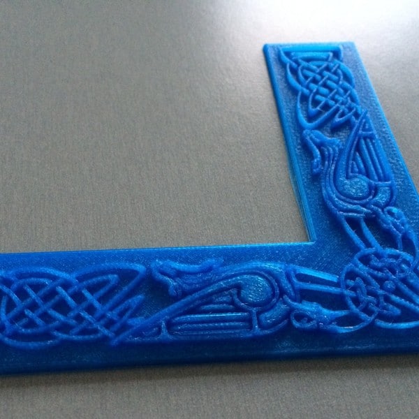 Celtic knot-work corner panel - Print-it-yourself • Celtic3d